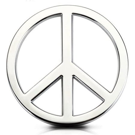 JOYWEI Peace Sign Car Sticker, Peace Symbol Bumper Decal, No War Metal ...