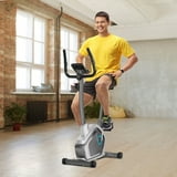 Gymax Indoor Stationary Workout Magnetic Upright Exercise Bike with ...