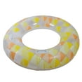 47" Yellow and Orange Fashion Mosaic Inflatable Swimming Pool Inner ...