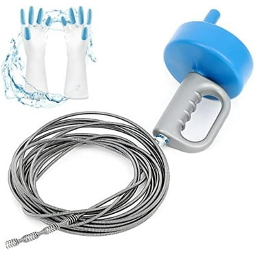 DrainX Power Pro 50-Ft Drain Auger with Drill Adapter, Steel Drum ...