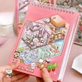 11 piece mini 3D sticker collection book with various house scene ...