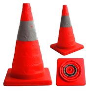 36" Orange PVC Reflective Traffic Safety Cone - Walmart.com