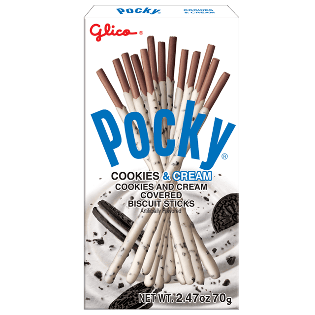 Pocky 70g Biscuit Sticks Coockie N Cream Flavors - Walmart.com