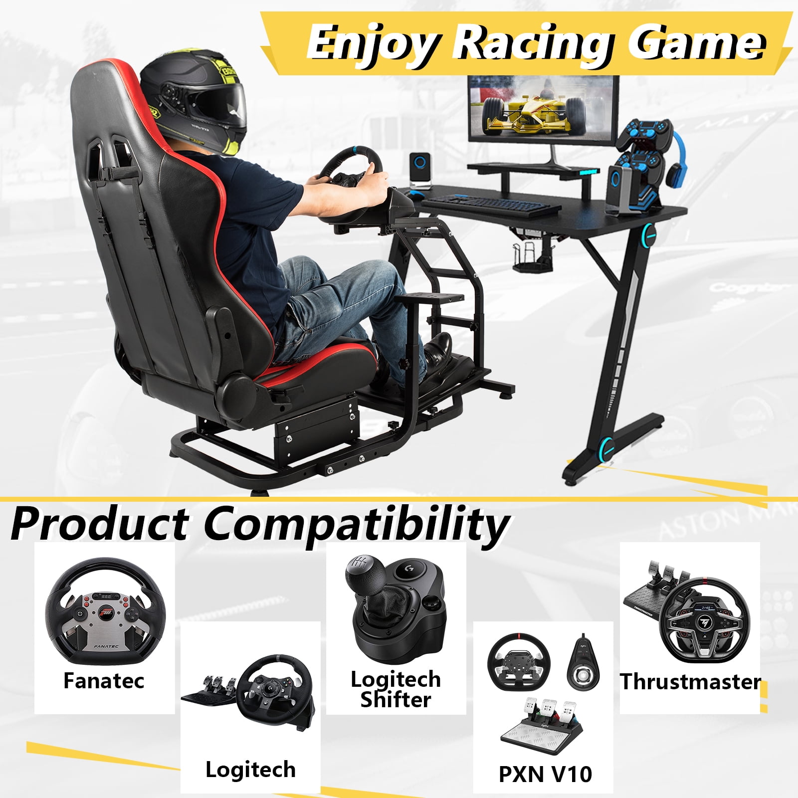 Marada G29 Racing Simulator Cockpit with Gaming Philippines | Ubuy