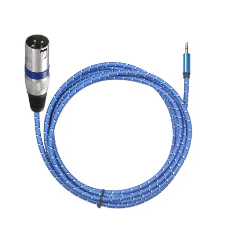 Blue Jake Stereo Male Plug Connector Cable To Microphone XLR Audio 3Pin ...