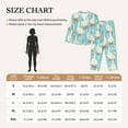 Pofeuu White Geese and Flower Print Womens Pajamas Set Long Sleeve ...