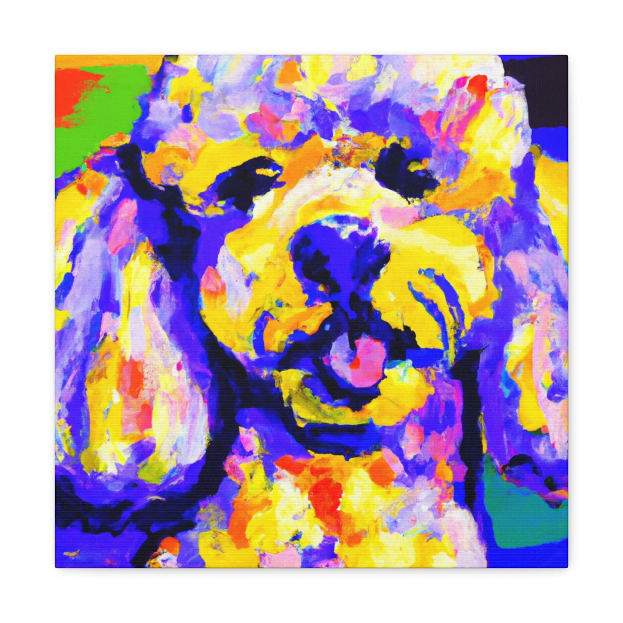 Fauvist Poodle Snapshot - Canvas - Walmart.com