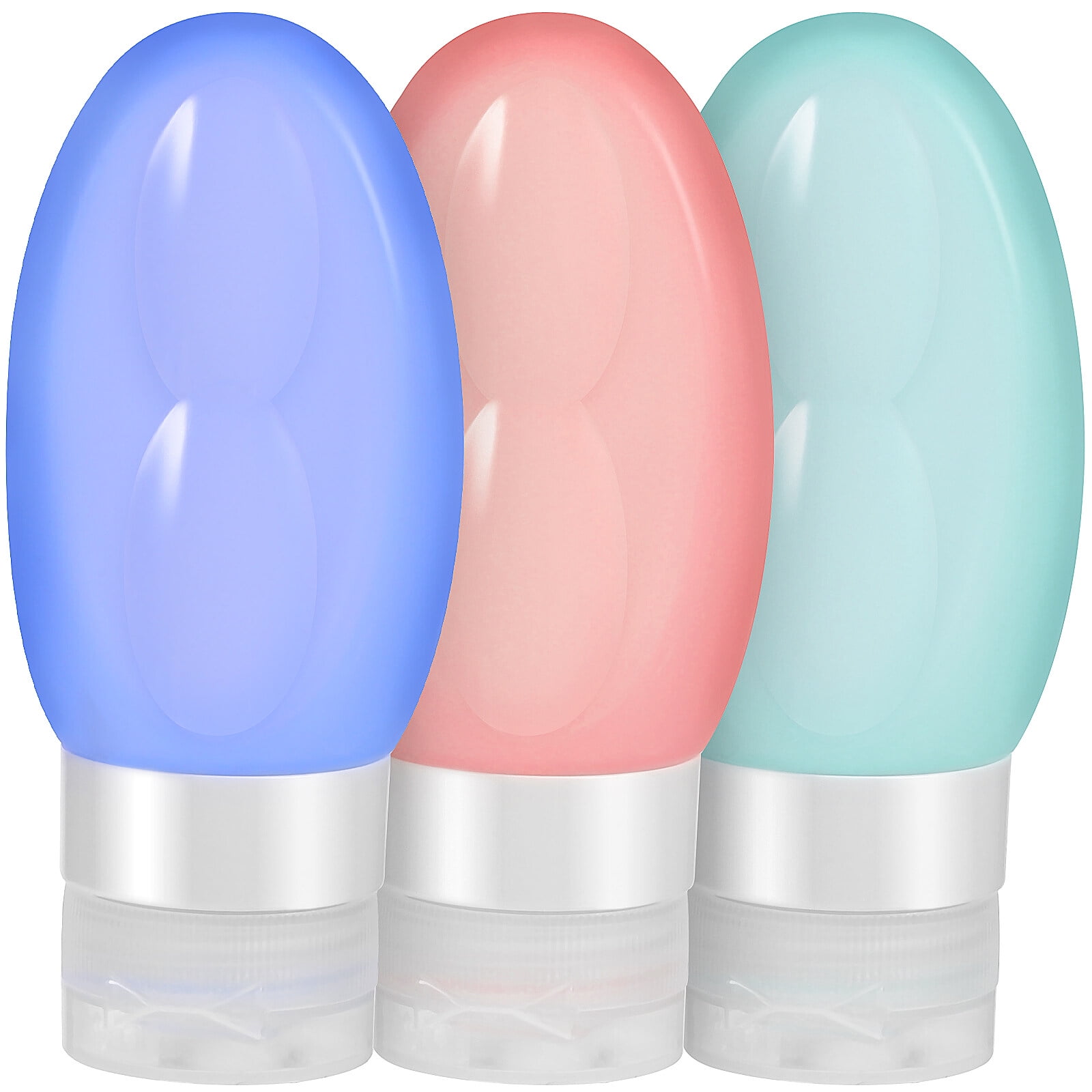 3 Pcs Empty Travel Bottles Refillable Squeeze Bottles with Caps ...