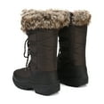 DREAM PAIRS Women's Winter Waterproof Warm Faux Fur Mid Calf Snow Boots Outdoor Hiking Boots ...