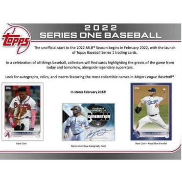 2022 Topps MLB Series 1 Baseball Trading Card Mega Box - Walmart.com