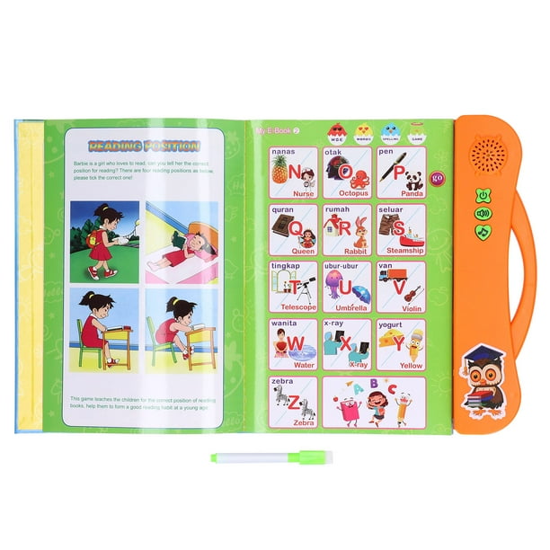Learning Sound Book, ABC Sound Book English Pen Vibrant Pictures Fruits ...