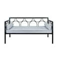 DHP Rebecca Metal Daybed Frame with Geometric Pattern, Twin, Black ...