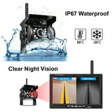 Podofo Wireless Backup Camera System Kit with Easy Installation for ...