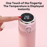 420ML Smart Digital Thermos Cup LED Temperature Display Thermal Mug Leak-proof Vacuum Flask Keep ...