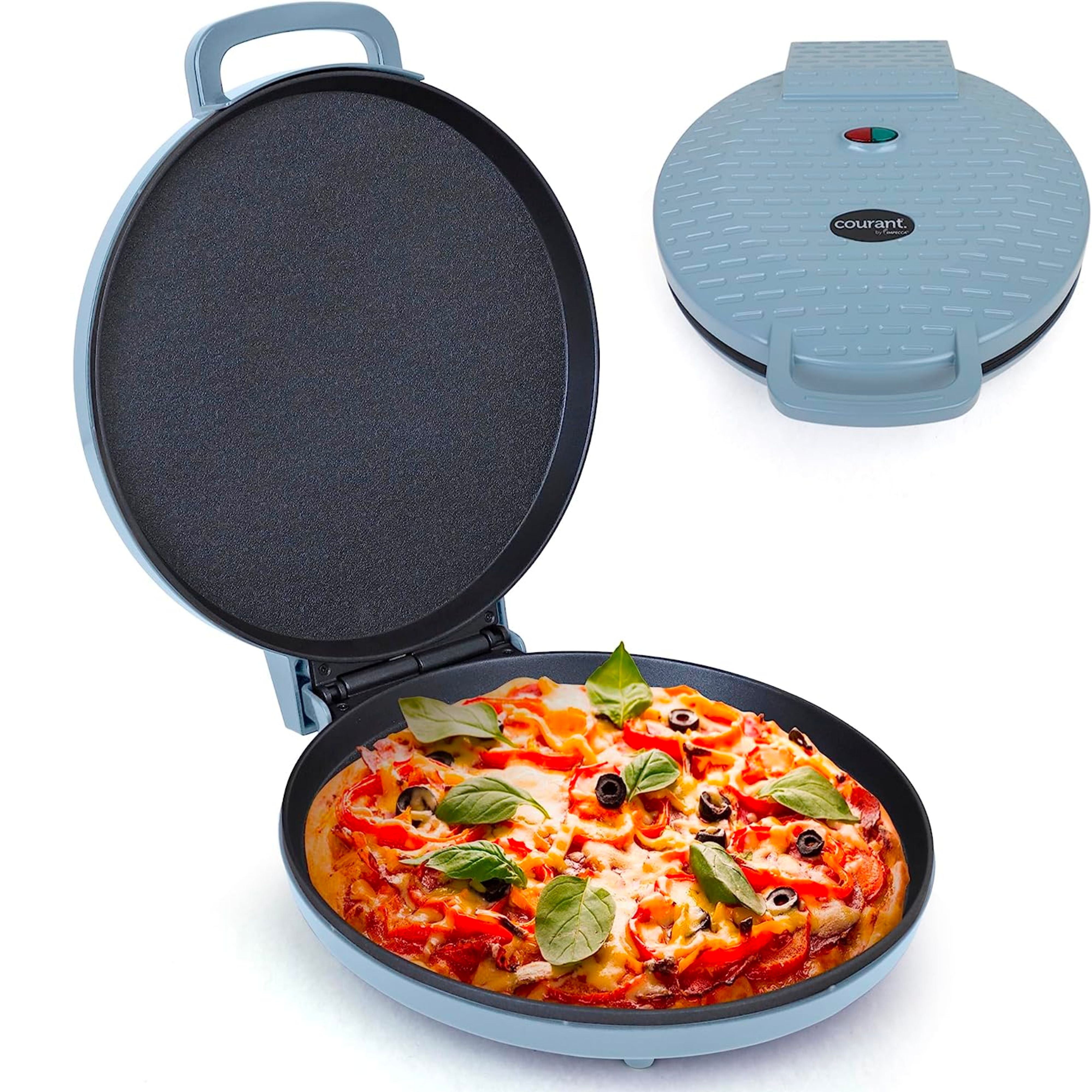 Courant CPM-1220TL Pizza Maker, Griddle and Oven - Teal - Walmart.com