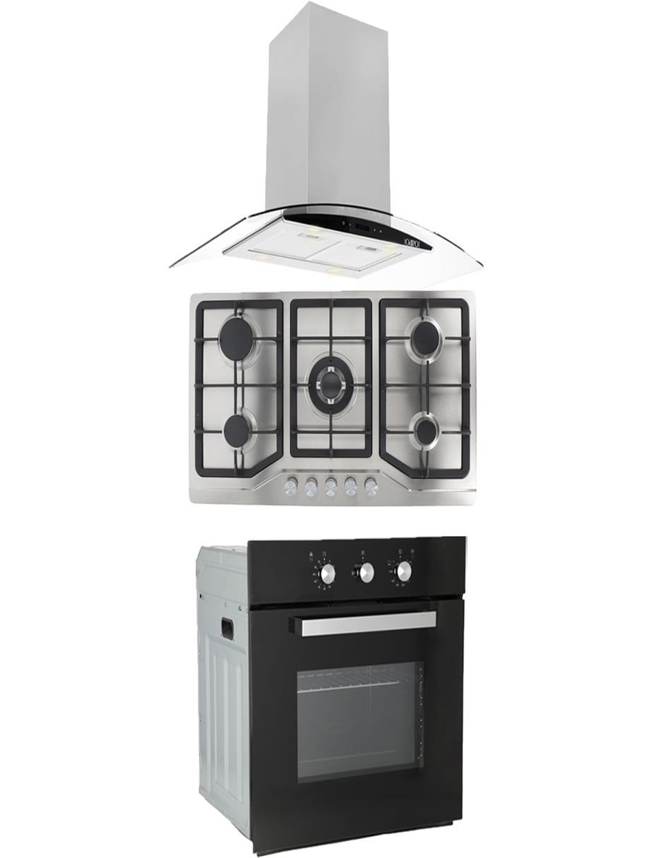 Campana ODIPO 90cms Cristal Curvo Tipo Isla Control Digital + Parrilla ...