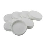 Mainstays Plastic Wide Mouth Mason Jar Lids Pack of 8 White Canning ...