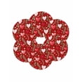 15 Inch Round Placemats Set of 6, Valentines Non Slip Heat Insulation ...