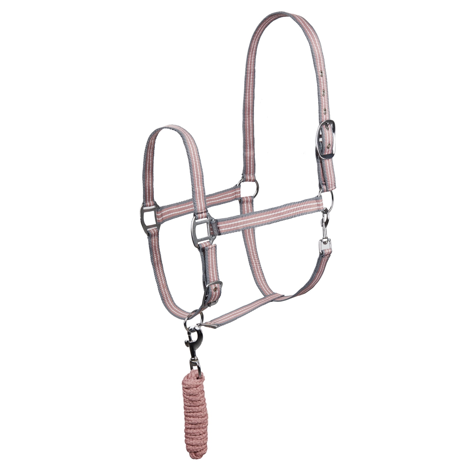 HORZE Munich Adjustable Horse Halter and 7' Lead Rope Set - Walmart.com