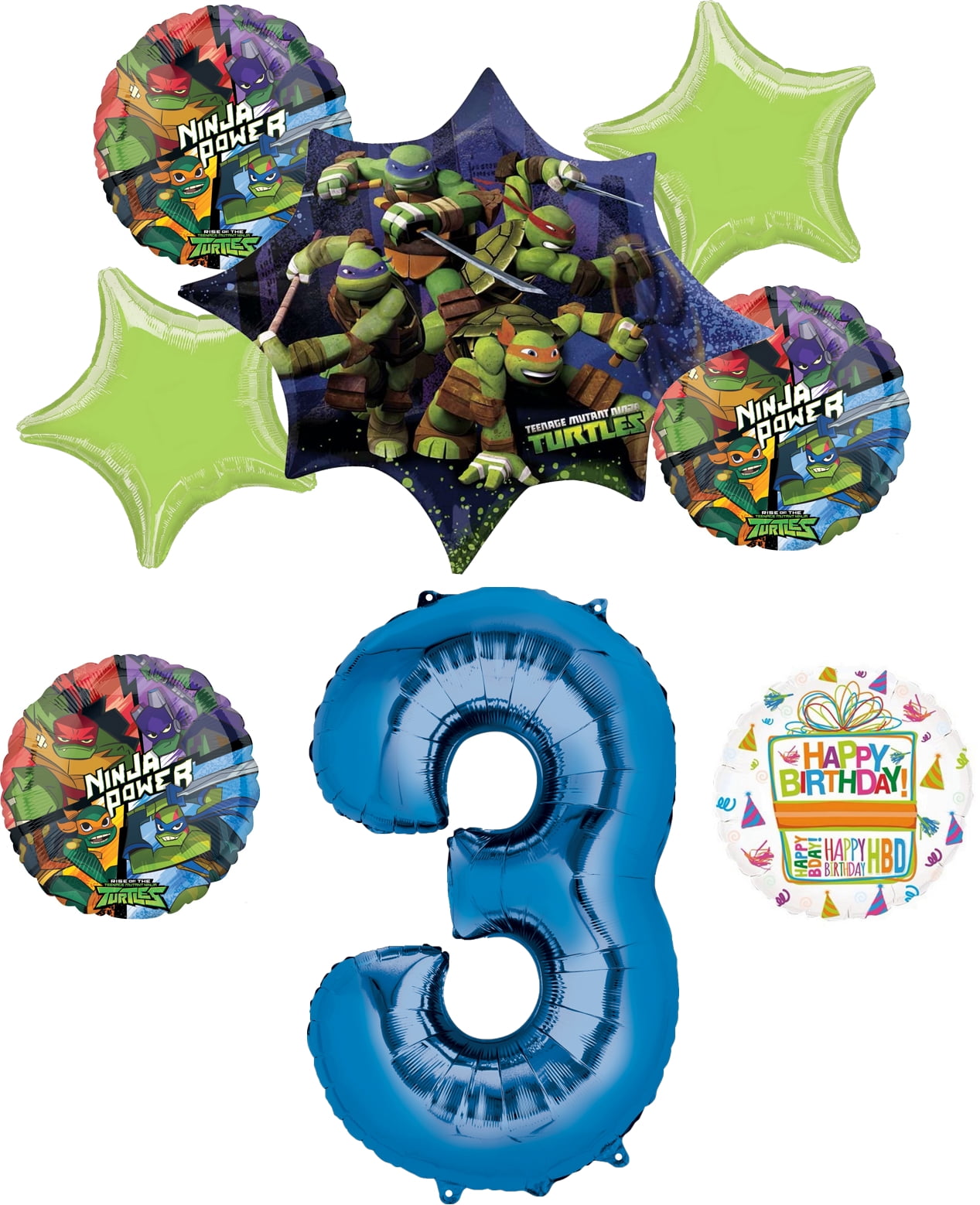 Teenage Mutant Ninja Turtles 3rd Birthday Party Supplies and TMNT ...