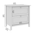 2 Drawer Lateral File Cabinet In Vintage Black/Reclaimed Pine - Walmart.com