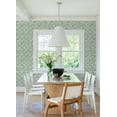 Advantage Izeda Green Floral Tile Wallpaper - Walmart.com