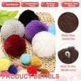 Uxcell 1.2 Inch Faux Fur Pom Poms for Hats, 26 Pcs Soft Faux Rabbit Fur ...