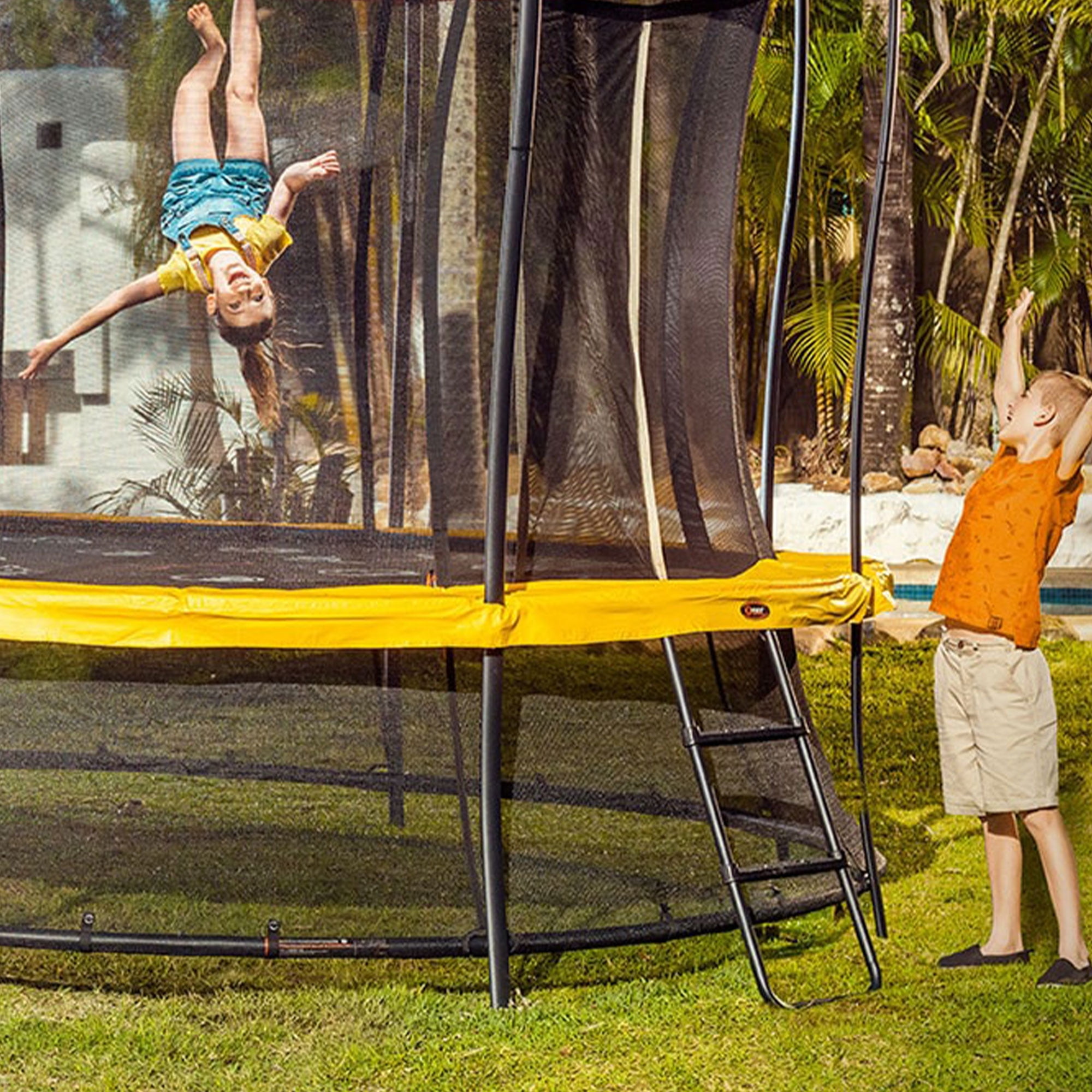 Vuly Lift 2 10ft Trampoline, Safety Net, Durable Frame Vuly Lift 2 10ft Trampoline, Safety Net, Durable Frame