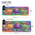 Large RGB Wireless Charging Mouse Pad Three Cute Chickens Pattern14 LED ...