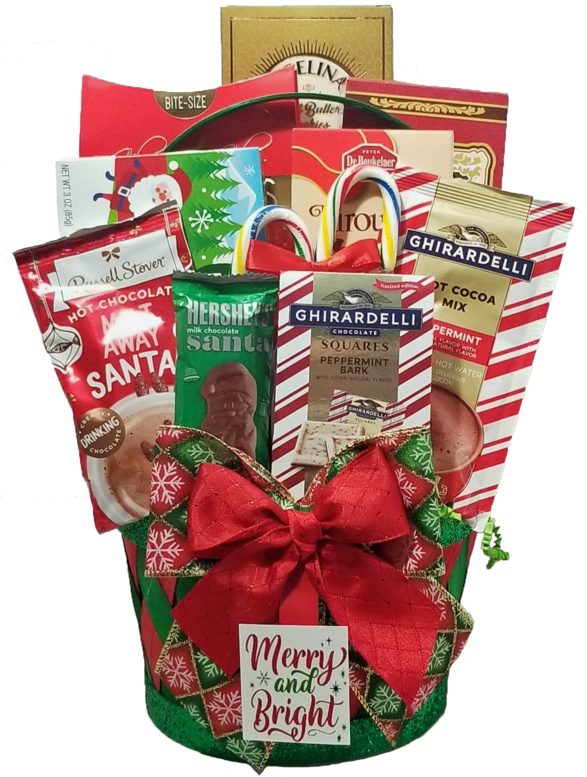 "Merry and Bright" Christmas Gourmet Food Gift Basket - Walmart.com