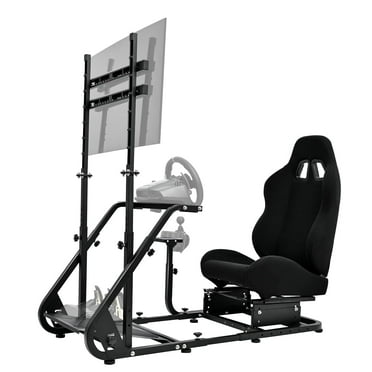 Marada Racing Simulator Cockpit with Bluetooth Speakers Seat & Triple ...