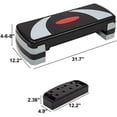 30" Aerobic Step Platform Stepper with Adjustable Height (4"-6"-8 ...