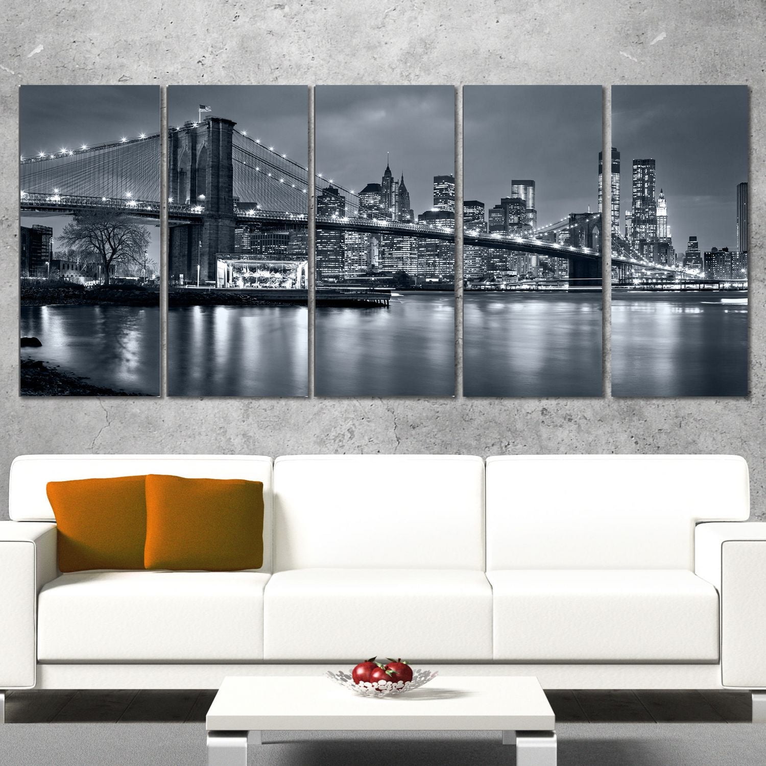 Click here for Designart Design Art Panorama New York City At Nig... prices