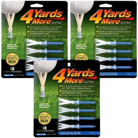 Click here for 4 Yards More Golf Tee (3 1/4) 3 Pack (12 Tees) prices