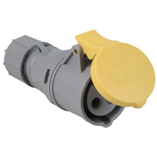 PRO ELEC - 16A, 110V, Cable Mount CEE Socket, 2P+E, Yellow, IP44 ...