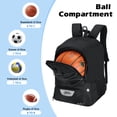 MoKo Basketball Bag Backpack with Ball Shoe Compartment, Sports ...