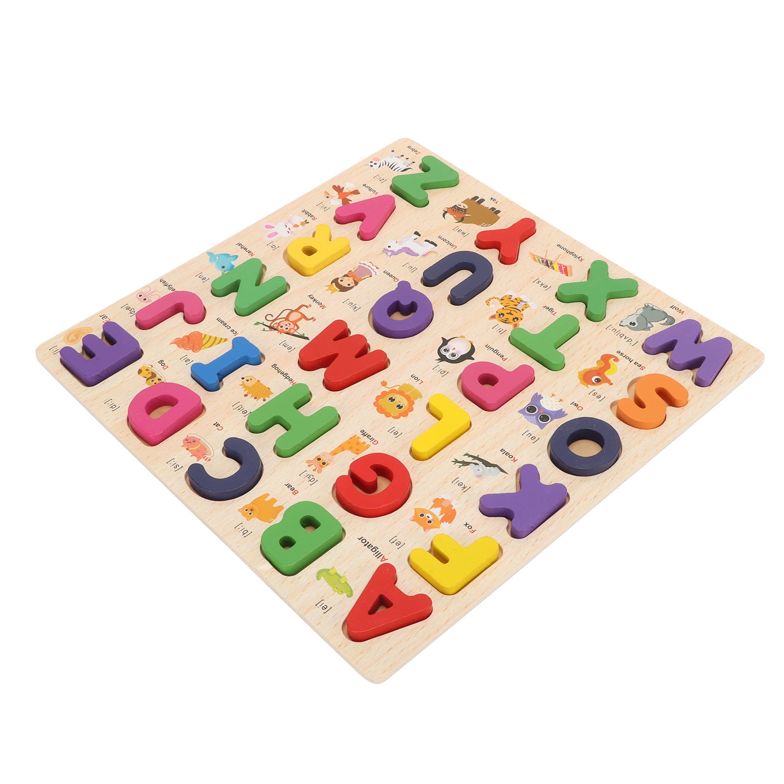 Rompecabezas del alfabeto letras mayúsculas Rompecabezas de madera ...