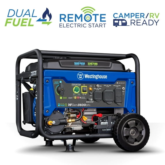 Restored Westinghouse 4650 Peak Watt Dual Fuel Portable Generator ...