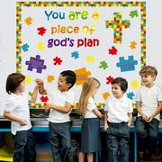 61 Pieces Christian Bulletin Board Piece of Gods Plan Sunday School ...