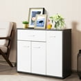 Costway Buffet Sideboard Cabinet Console Table Storage Unit Entryway ...