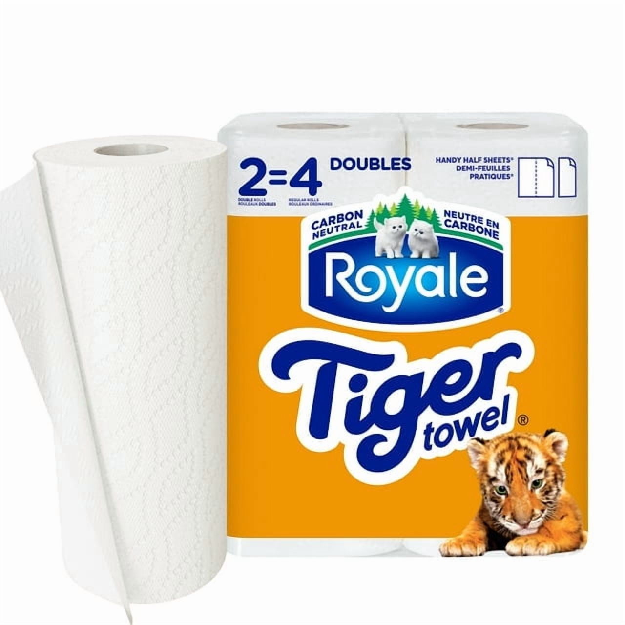 Click here for Royale Tiger Towel Paper Towel  2 Equal 4 Rolls  9... prices