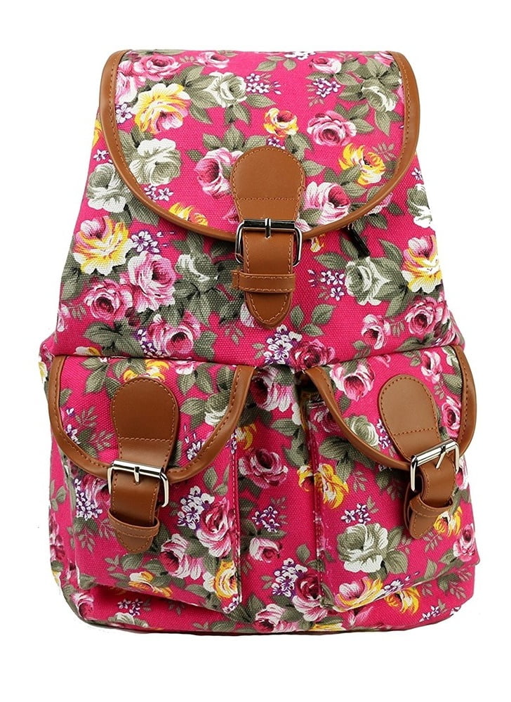 Vintage Women Canvas Travel Satchel Shoulder Bag Backpack Rucksack ...