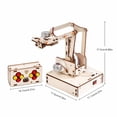 DIY Wireless Remote Control Mechanical Arm Kit Educational Assembly ...