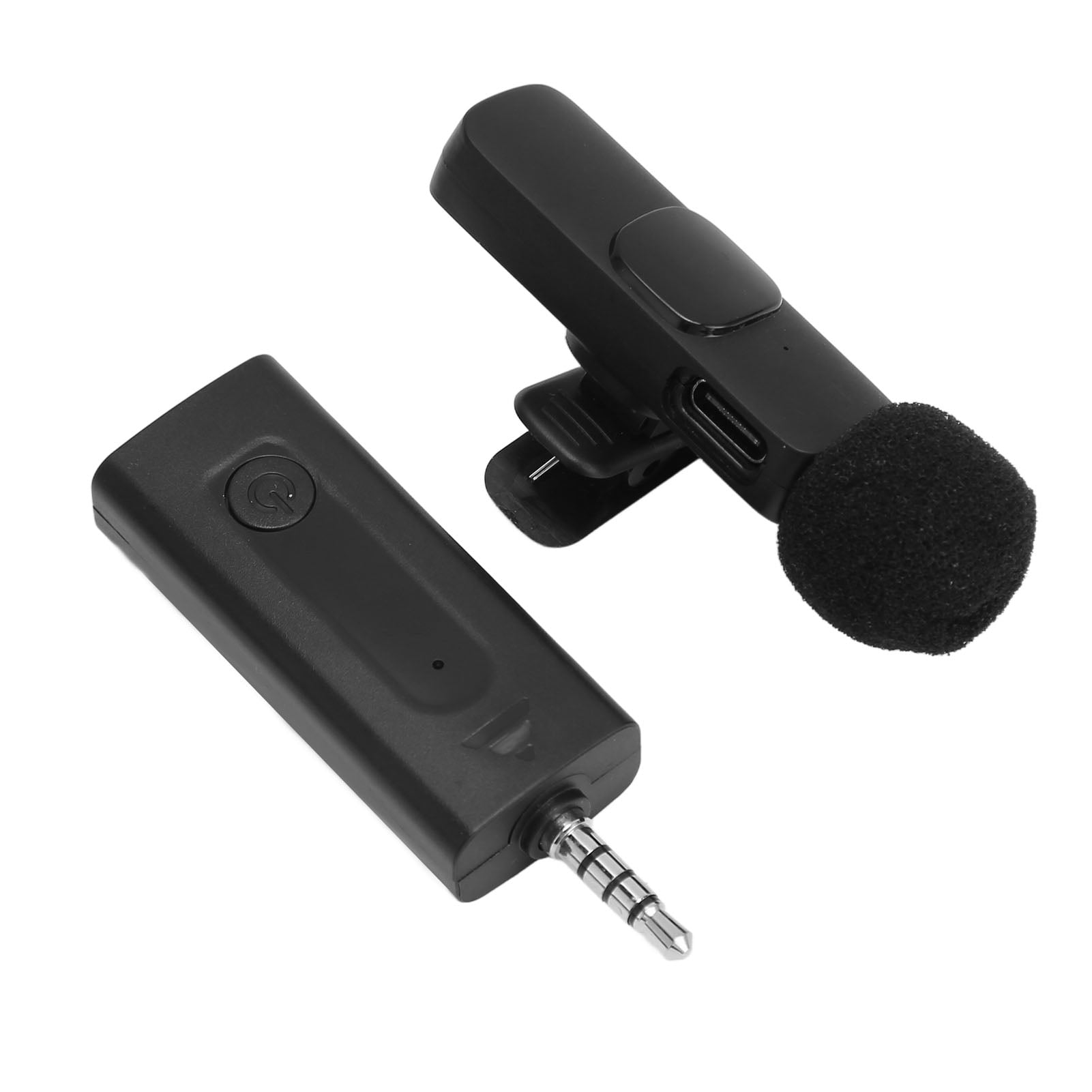 Lavalier Lapel Microphone, Wireless 3.5mm Clip On Microphone Low Delay ...