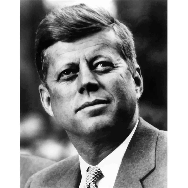 StockTrek Images PSTJPA100013MLARGE Vector Portrait of John F. Kennedy ...