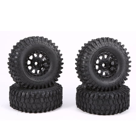 AUSTAR 7021+2018BK 4PCS RC Tires 125*50mm Aluminum Alloy Wheel Rim ...