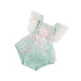 Kiapeise Baby Girl Romper Short Sleeve Lace Princess Dress Party Tulle ...