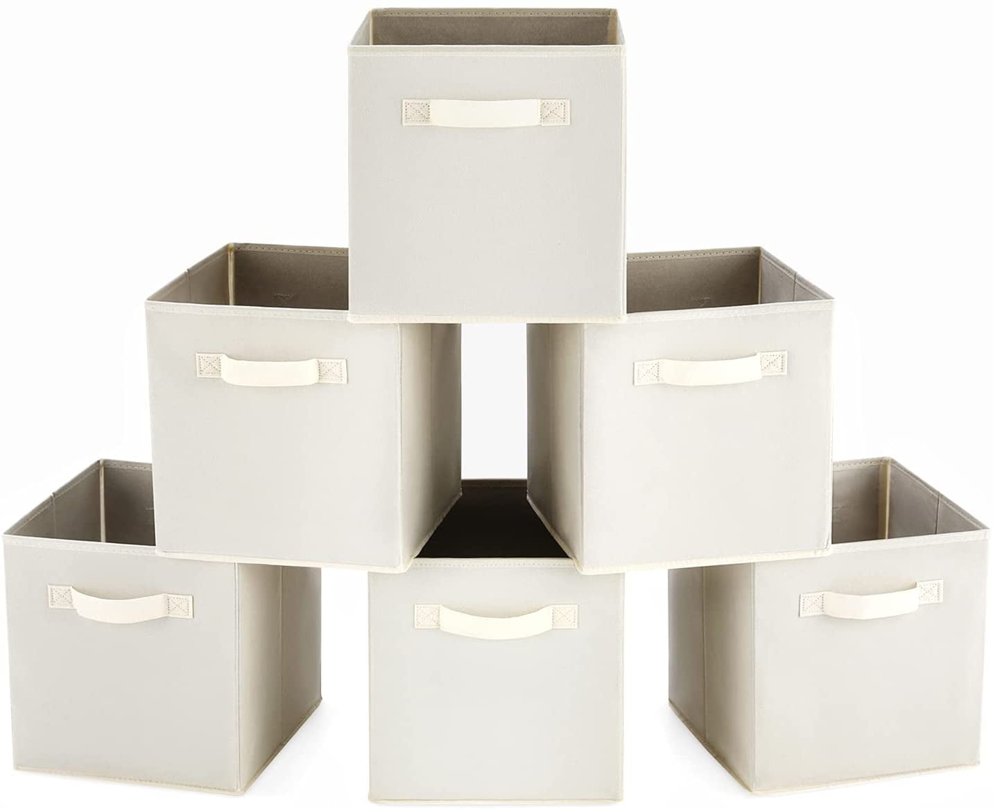 Cloth Storage Cubes Bins with Dual Handles for Home Closet Nursery ...