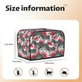 2 Slice Toaster Cover with Pockets - Zebra pink hibiscus flower Water ...