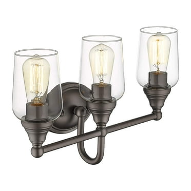 3-Light Modern Vanity Light Fixtures Brushed Nickel Bathroom Light Over ...